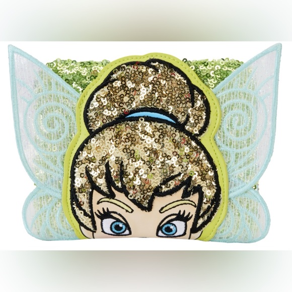 Loungefly | Bags | Nwt Loungefly Disneys Tinkerbell Sequin Zip Around ...